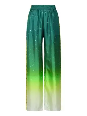 Casablanca Joyaux D'afrique' Wide Leg Trousers - Green