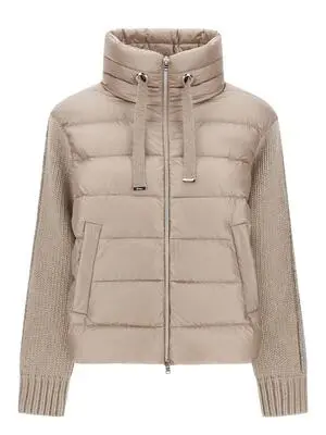 Herno Ultralight Knitted Resort Jacket - Nude