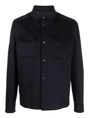 Herno Buttoned Shirt Jacket - Black