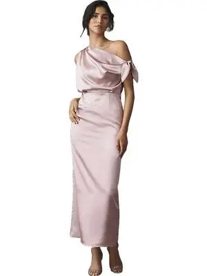 MARE MARE Mare Mare Off-Shoulder Draped Maxi Dress Pink