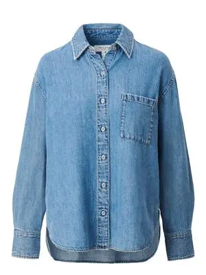 Rag & Bone Patch Pocket Denim Shirt - Everglade