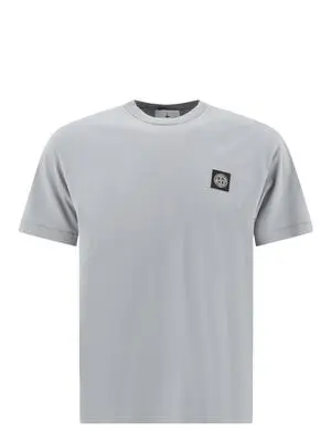 Stone Island Compass Patch Crewneck T-shirt - Gray