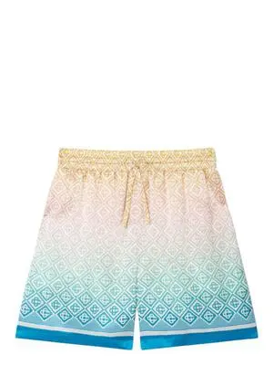 CASABLANCA Casablanca Mid-Rise Monogram Printed Deck Shorts