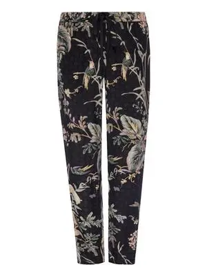 Red Valentino Printed Casual Pants - Black