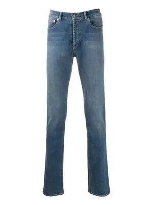 Givenchy Logo Stamp Slim-fit Jeans - Medium Blue