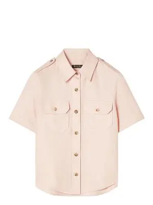 LORO PIANA Loro Piana Annalisa Short Sleeve Shirt With Button Details