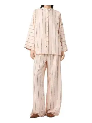 Loro Piana Jade Striped Shirt - Nude