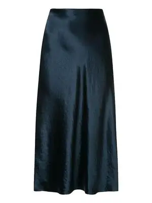Vince High Waisted Pleated Skirt - Black