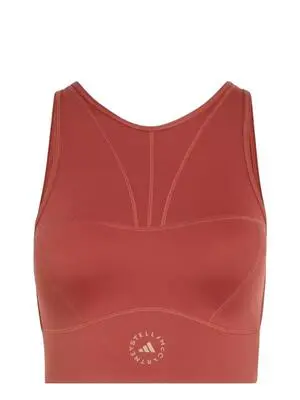 Adidas By Stella McCartney Training Cropped Top With Open Back - Red