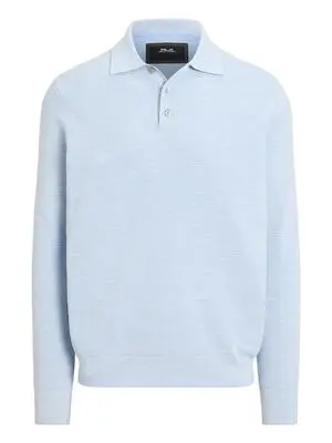Ralph Lauren Striped Performance Polo-collar Sweater - Blue Combo