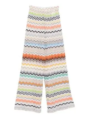 Missoni Zigzag Knit Palazzo Pants - Multi