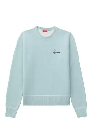 Kenzo Varsity" Cotton Sweater - Blue