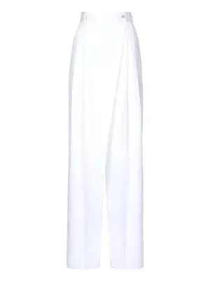 Dolce & Gabbana High-waisted Flared Trousers - White