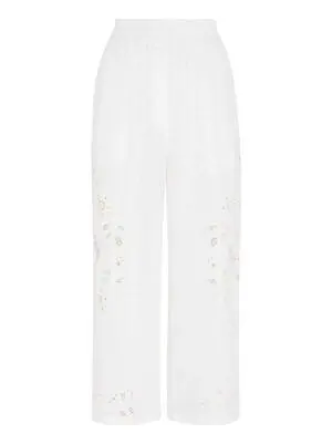 DOLCE & GABBANA Dolce & Gabbana Embroidered Linen Shorts