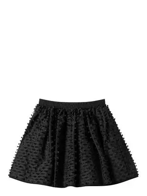 Cecilie Bahnsen Dallas Fil-coupé Mini Skirt - Black