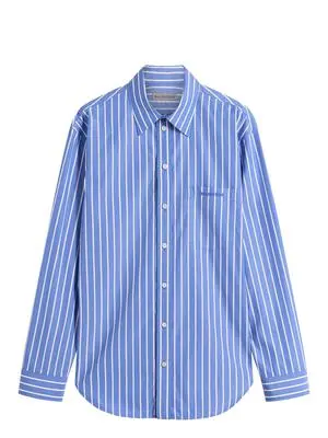 Balenciaga Stripe Regular Fit Shirt - Blue/white