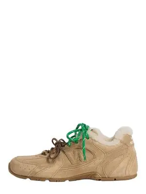 NEW BALANCE X Miu Miu 530 Sl Shearling Sneakers - Ecru