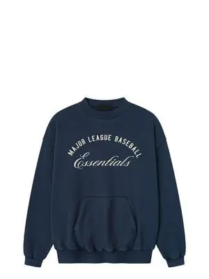Fear Of God Fear Of God Essentials Mlb Sport Crewneck 'midnight Navy' Midnight Navy
