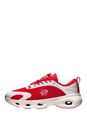 On X Loewe Cloudsolo Sneakers - Red/eggshell