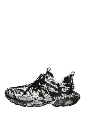 Balenciaga Track Graffiti Sneakers - Black/white