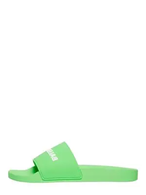Balenciaga Pool Slides - Fluo Green
