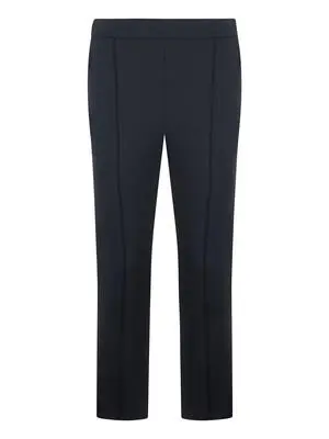 ELISABETTA FRANCHI ELISABETTA FRANCHI High-Waist Slim Straight Fit Cropped Stretch Pants