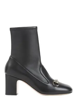 Gucci 75mm Bootie With Horsebit Detail - Black