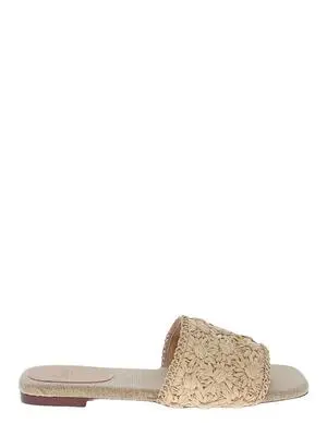 CastaÑer Raffia Slip-on Sandals - Beige