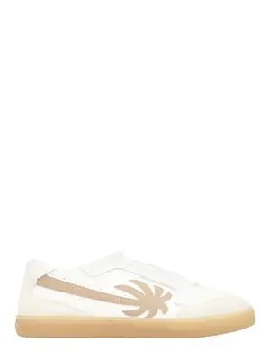 Palm Angels Palm 1 Low-top Leather Sneakers - White