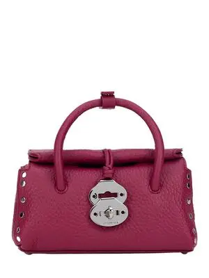 ZANELLATO ZANELLATO Dotta Shoulder Handbag With Emblem Detail Fuchsia