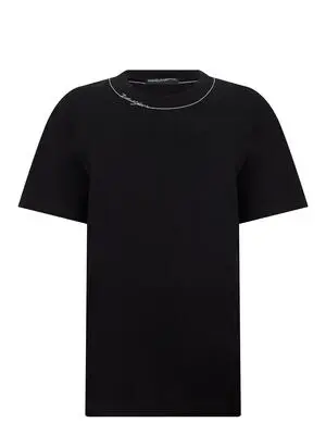 Dolce & Gabbana Style Short-sleeve T-shirt With Crew Neck - Black