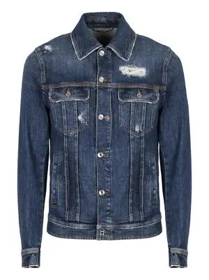 Dolce & Gabbana Distressed Jacket - Denim
