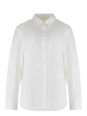 Burberry Long-sleeve Cotton Shirt - White