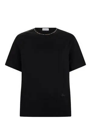 Burberry Short Sleeve Crewneck T-shirt - Black
