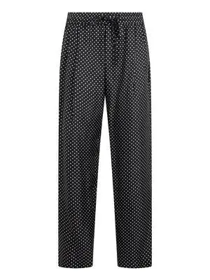 DOLCE & GABBANA DOLCE & GABBANA Polka Dot Silk Trousers