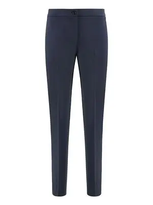 Pinko Viscose Blend Side-pocket Trousers - Blue