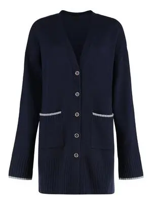 Pinko Wool & Cashmere Cardigan - Blue