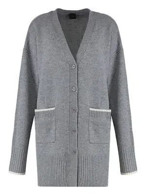 Pinko Wool & Cashmere Cardigan - Grey