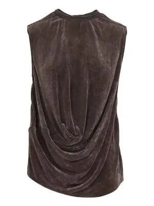 RICK OWENS RICK OWENS Subhuman Viscose Silk Tank Top