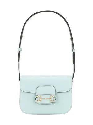 Gucci Mini Horsebit Shoulder Handbag - Light Blue