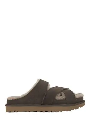 UGG UGG Slip-On Clogs With Leather And Wool Construction Mud