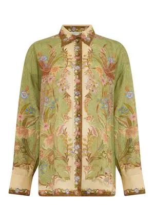 Zimmermann Printed Silk Shirt - Multicolor