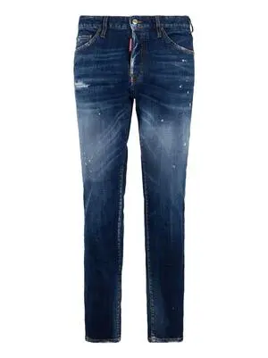Dsquared2 Distressed Slim-fit Jeans - Navy