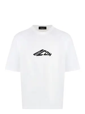 Dsquared2 Loose-fit Cotton Crew-neck T-shirt - White
