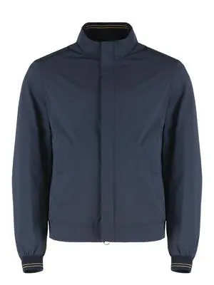 Paul & Shark Technical Fabric Waterproof Jacket - Blue