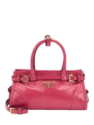Prada Bonnie Mini Leather Handbag - Fuchsia
