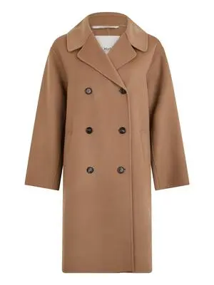 MAX MARA S MAX MARA Double-Breasted Virgin Wool Jacket With Flared Sleeves