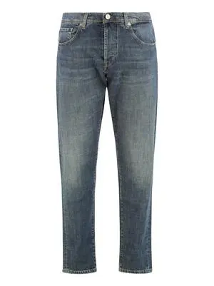 SLOWEAR Slim-fit Five-pocket Jeans - Denim