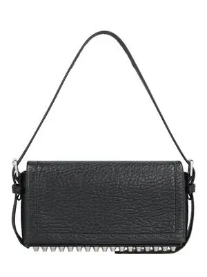 Alexander Wang Ricco Mini Slim Leather Shoulder Handbag - Black