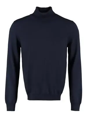 THE ALPHABET Extra-fine Wool Turtleneck Sweater - Blue